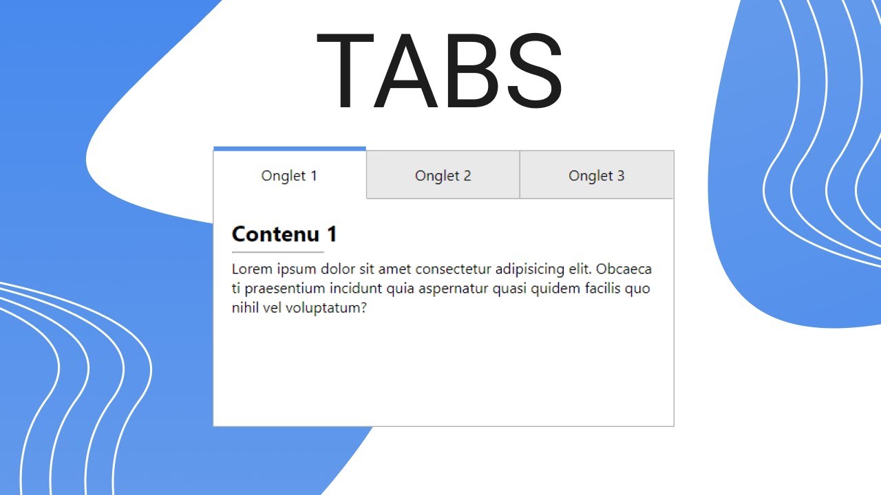 Create Tabs with React !