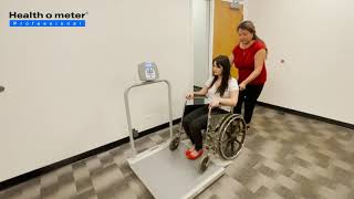 Health o Meter Digital Wheelchair Dual Ramp Scale with Extra Large ...