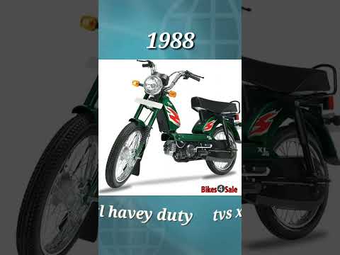 Evolution of tvs XL havey duty (1980~2022) #shorts