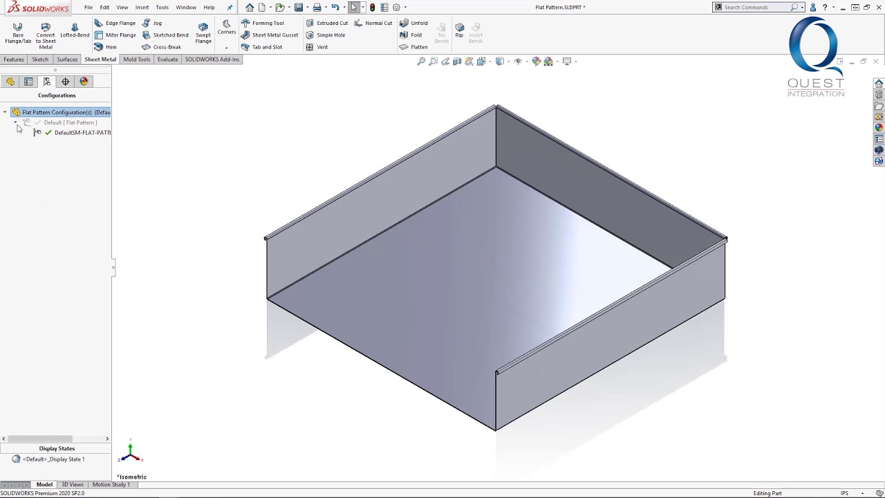 Flat Pattern Issues in SOLIDWORKS