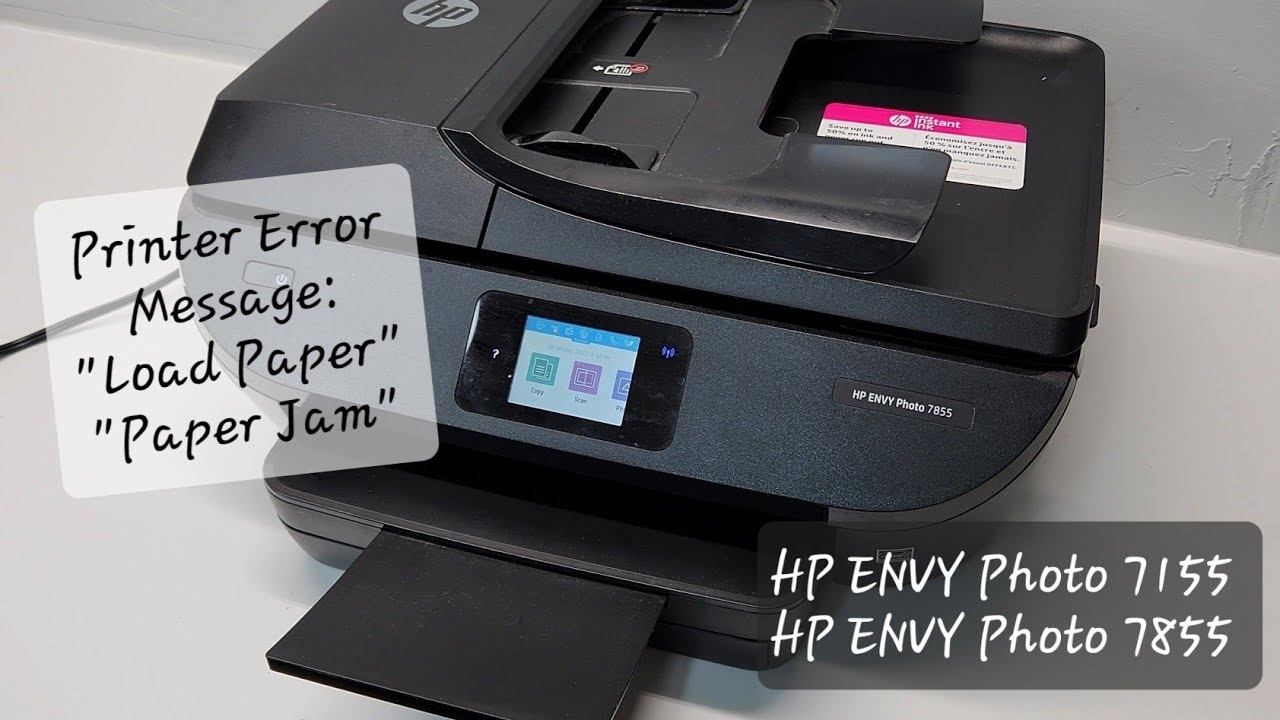 HP ENVY Photo 7855 Repair Paper Jam and Mispick Problem 7155 7858