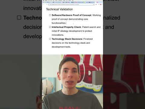 Checklist for Tech Validation