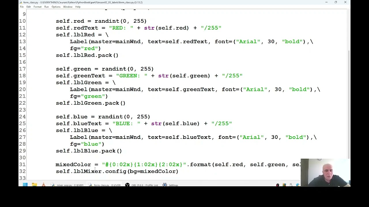 3. GUI Apps with Python - Object oriented Labels