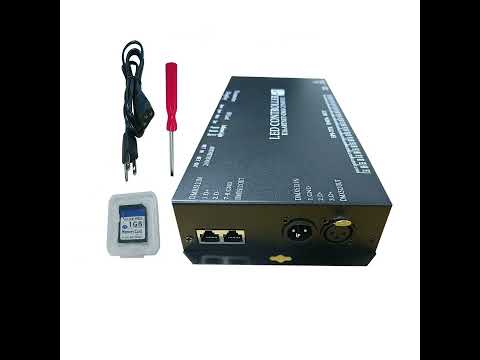 AUTUNEER K16-Artnet Addressable LED Controller 16,384 Pixels 16 ports RGB controller programmable
