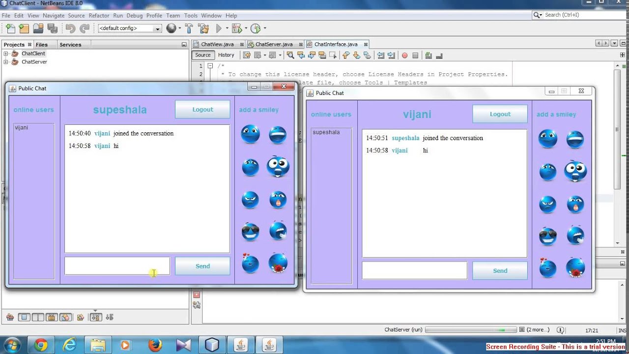 Simple Chat Server Java RMI