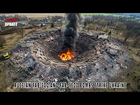 When Russia’s FAB-500 & FAB-1500 Bombs OBLITERATED a Ukrainian Military Post