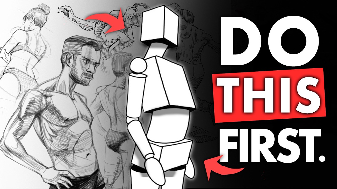 drawing anatomy is easier than you think, here's how.