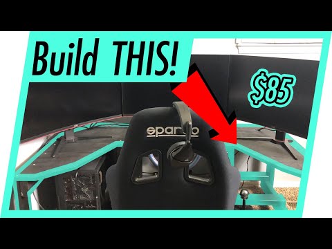 How to Build an $85 Budget DIY Triple Monitor Desk for Sim Racing or Drifting