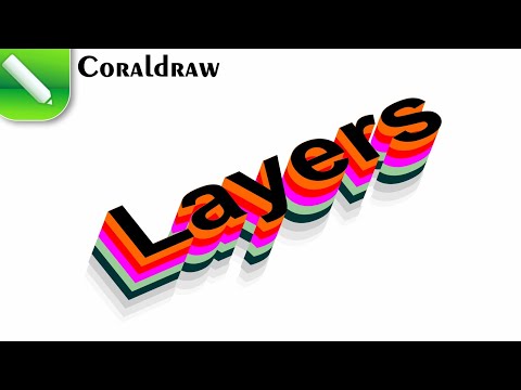 Layers create tricks in Coraldraw II Coraldraw Layers design make tricks II layers design coral