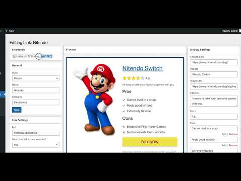 WordPress Link Manager for Affiliate marketers and Bloggers