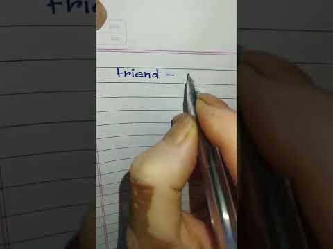 Learn english in hindi/word meaning/friend दोस्त