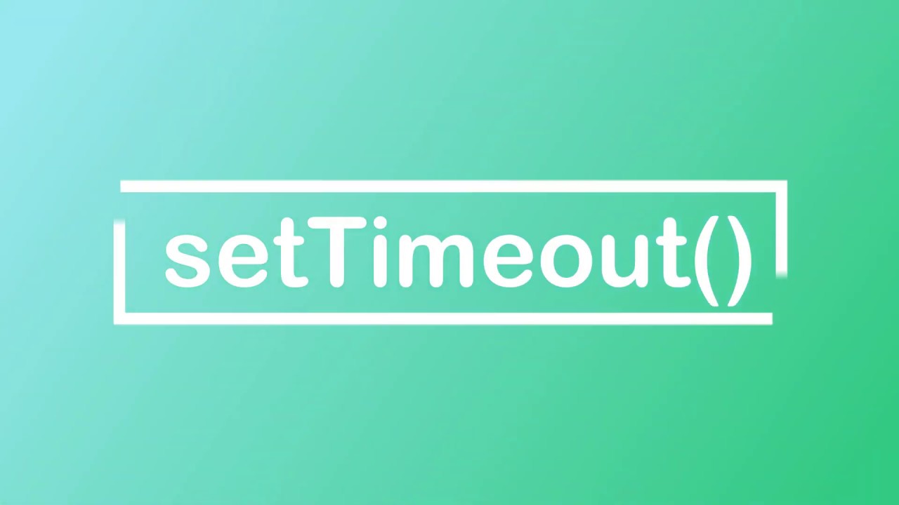 JavaScript Tutorial | setTimeout