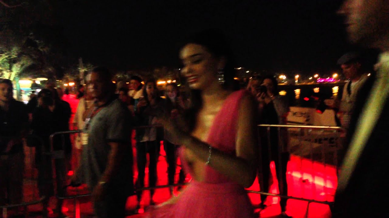 Supermodel Miranda Kerr leaving the Magnum pink and black party at Cannes film festival 2015