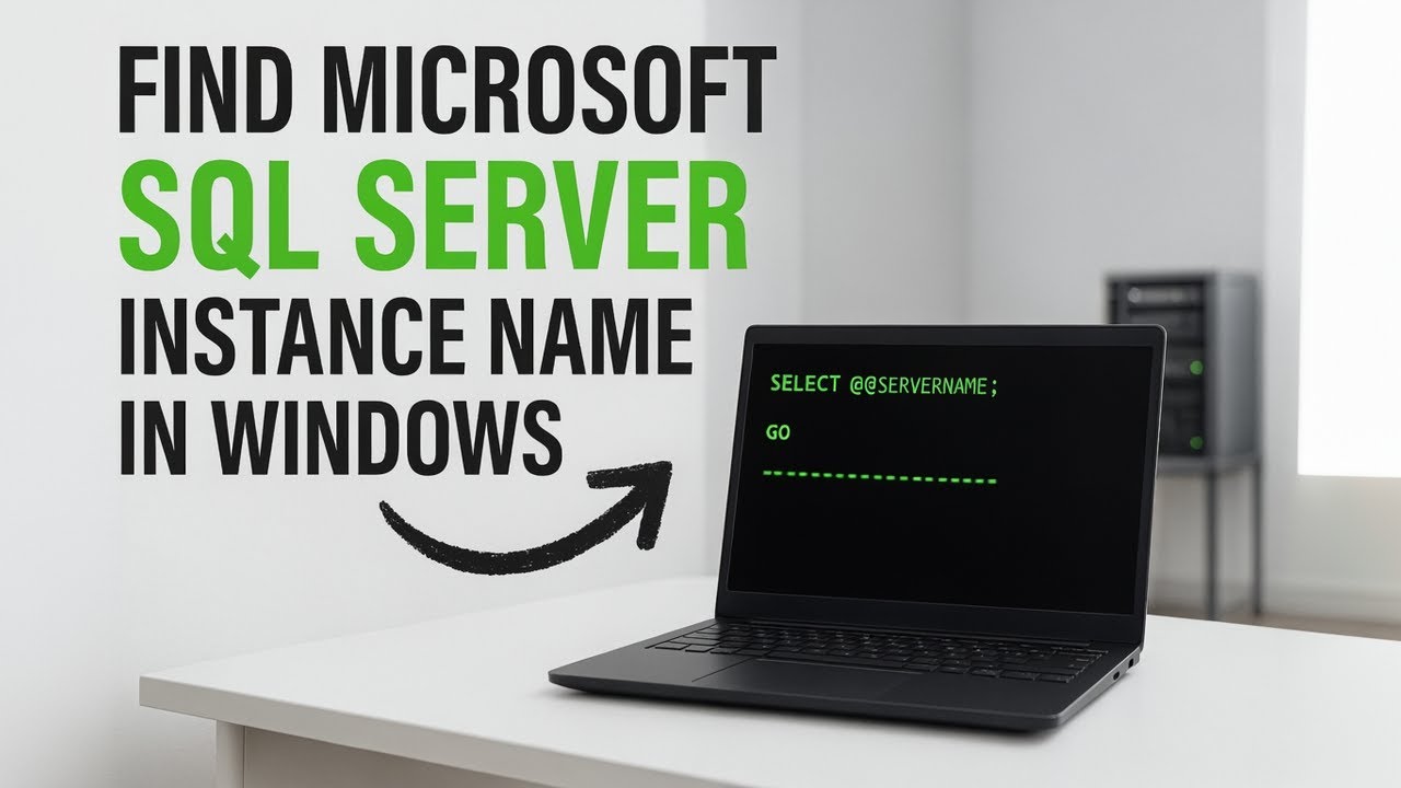 Find Microsoft SQL Server Instance Name in Windows