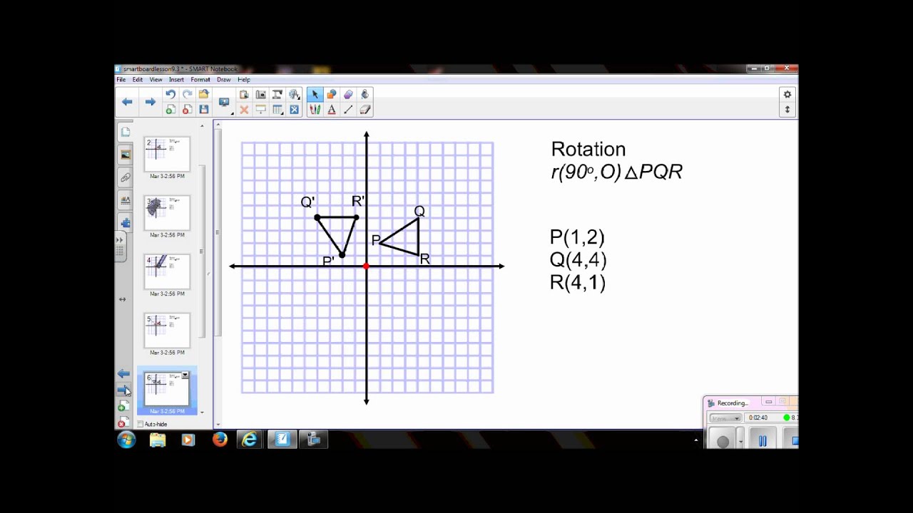 Geometry Lesson 9.3 Rotations