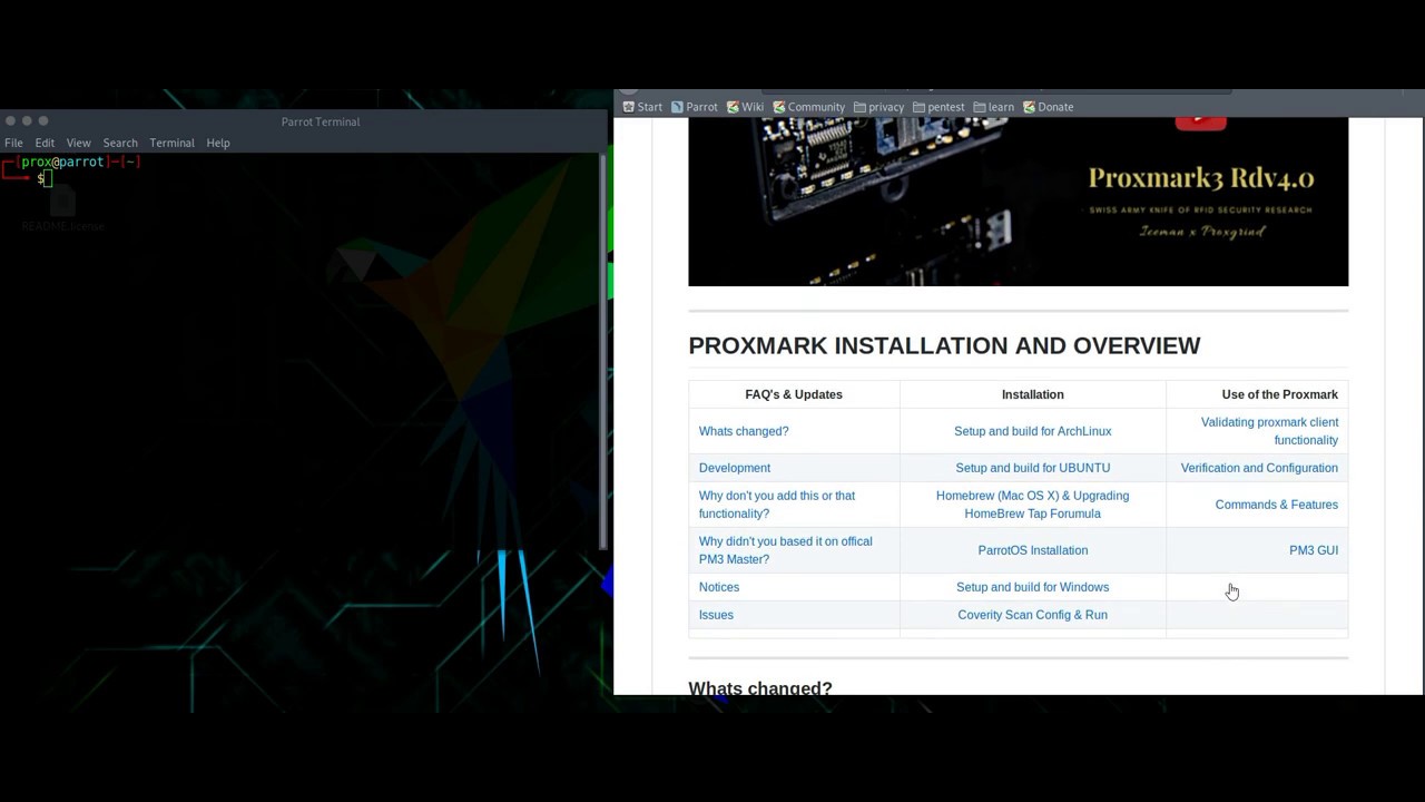Proxmark3 RDV 4 ParrotOS Installation Instructions | RFID Research Group