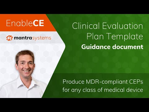 Clinical Evaluation Plan Template - Produce EU MDR-compliant CEPs for any class of medical device