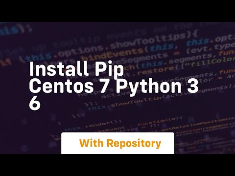install pip centos 7 python 3 6