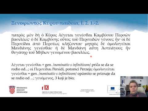 Grčki jezik 3. r. SŠ (početnici) - Ksenofont, Kirupedija 1