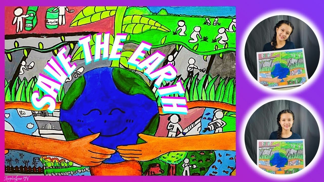 SAVE THE EARTH POSTER MAKING | SAVING PLANET EARTH  | OUR MOTHER EARTH |  EARTH DAY
