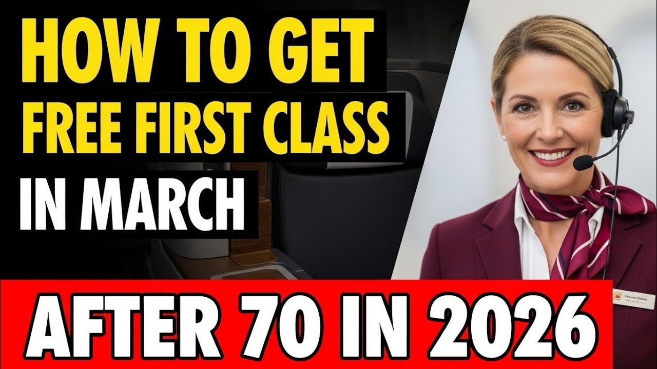 Over 70? How to Get a Free First Class Seat