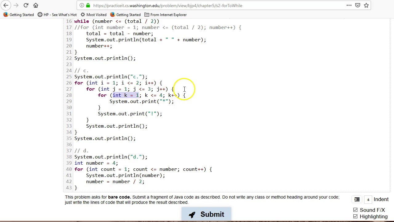 Building Java Programs Chapter 5 Self-Check 5.2 forToWhile