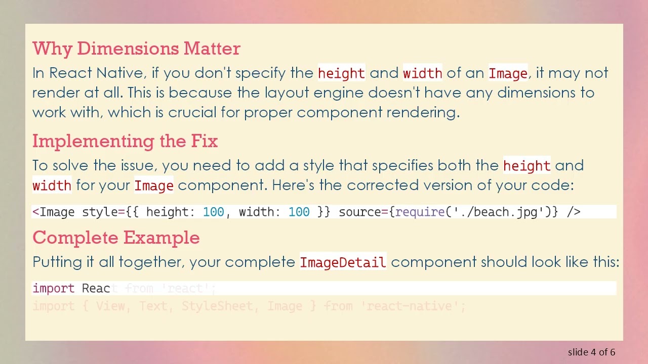 Why Is My React Native Image Not Displaying in the Simulator?