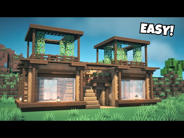 Oak & Spruce Summer House (+Tutorial) 🏡102 Minecraft Map