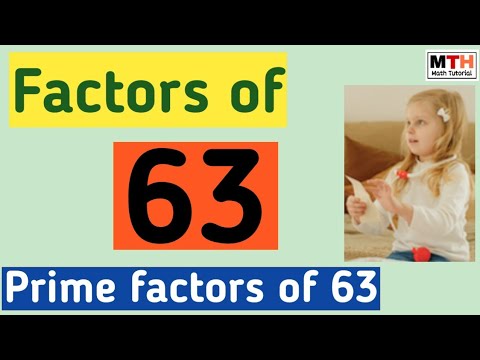 Factors of 63 | What are the prime factors of 63