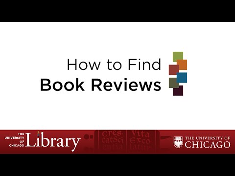 How to Find Book Reviews