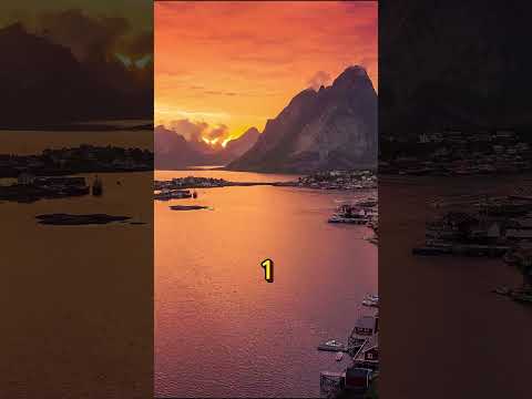 4 Countries Where the Sun Never Sets #facts #shorts #sunset #top4 #countries #funfacts #didyouknow