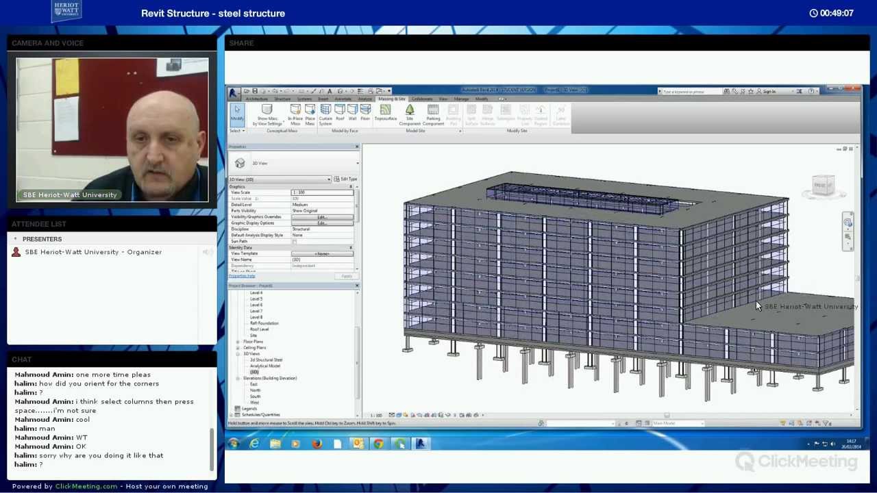 Revit Structure Steel Structure Part 1