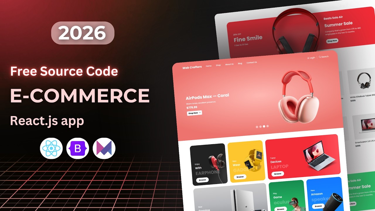 🔥 Complete Responsive Headphone Website using ReactJS and React Bootstrap