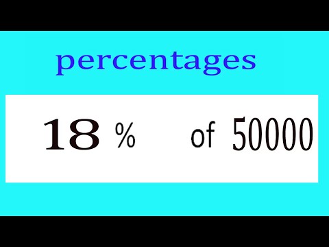 Percentages 18 Percentage(%) of 50000