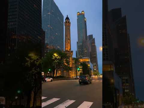 chicago water tower , Chicago, Illinois,USA #usa #windcity #suncity #shorts