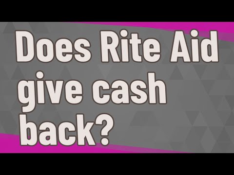 Does Rite Aid give cash back?