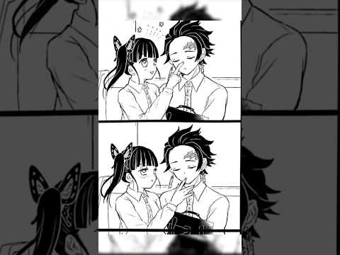 Tanjiro x Kanao love ❤️ #demonslayer #tanjiro #kanao #love #cute #shorts #trending