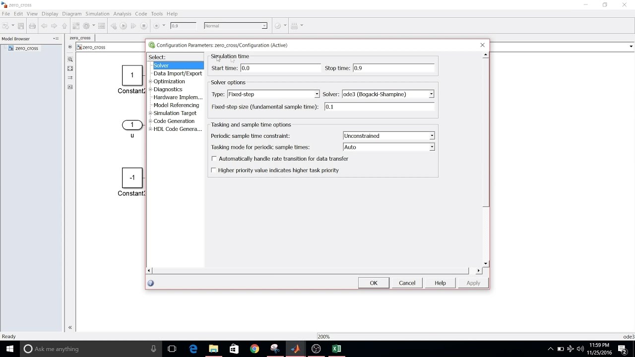 Simulink Tutorial - 11 - Types of Solver - Variable & Fixed Step