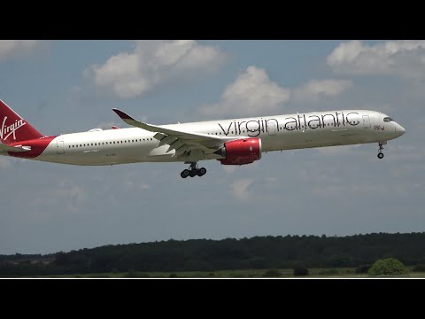 RARE SOCCER CHARTER | VIRGIN ATLANTIC AIRBUS A350-1000 LANDING AT ORLANDO INT'L AIRPORT MCO