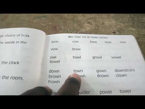 easy and simple English words having /ow/ in them