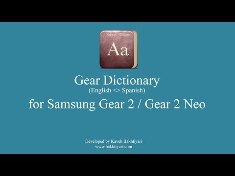 Gear Dictionary (English - Spanish) for Samsung Gear