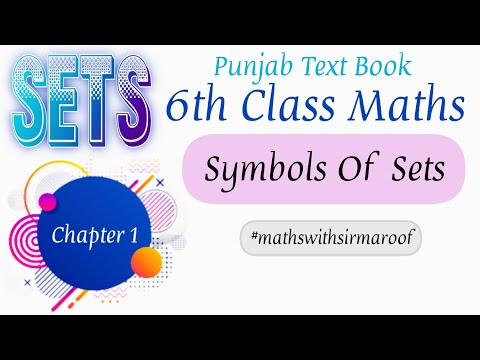 Symbols of Sets || What are the symbols of different sets in Urdu/Hindi #mathswithsirmaroof