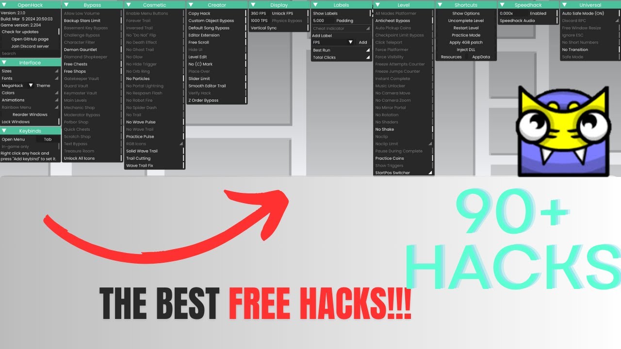 The Actual Best Free GD Hacks (OpenHack)