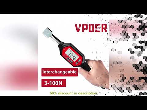 Latest Products You Must Know! VTWN-100 3-100Nm Interchangeable Head Digital Torque Wrench Ended