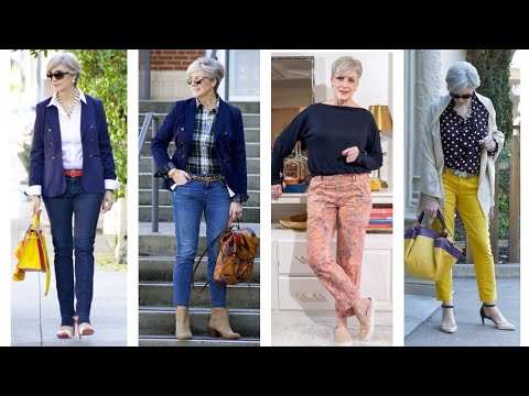 FASHION CLOTHING FOR WOMEN AGED +50 +60 YEARS +70 YEARS + 80 YEARS CLOTHING COMBINATIONS FOR LADIES