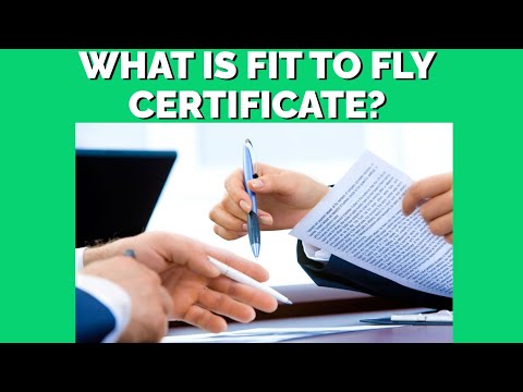 2. "Fly Safe and Sound: Everything You Need to Know About Fit to Fly Certificates" |How to get it ?
