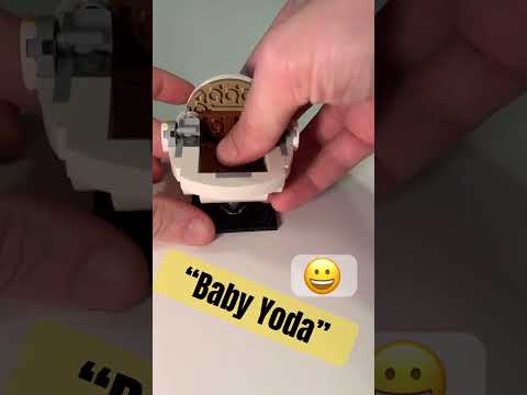😃Grogu The Child from The Mandalorian 🛸Speed Build Lego BrickHeadz Cute Baby Yoda #grogu #babyyoda