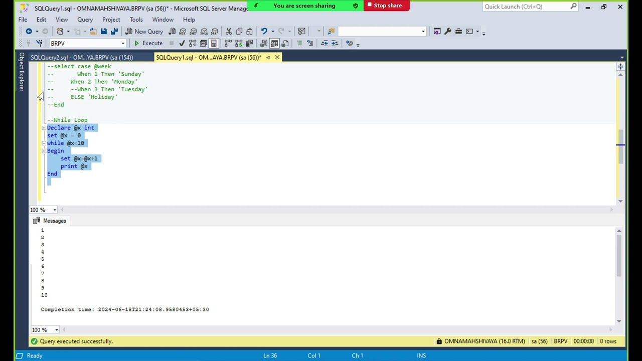 PLSQL While Loop |  Continue |  Break Statement