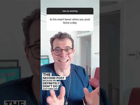 Is the reach lower when you post twice a day on Instagram?