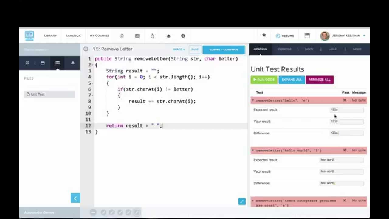 Autograders: Java String Methods